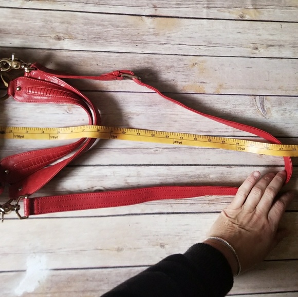 Junior Drake | Bags | Junior Drake Red Leather Satchel | Poshmark